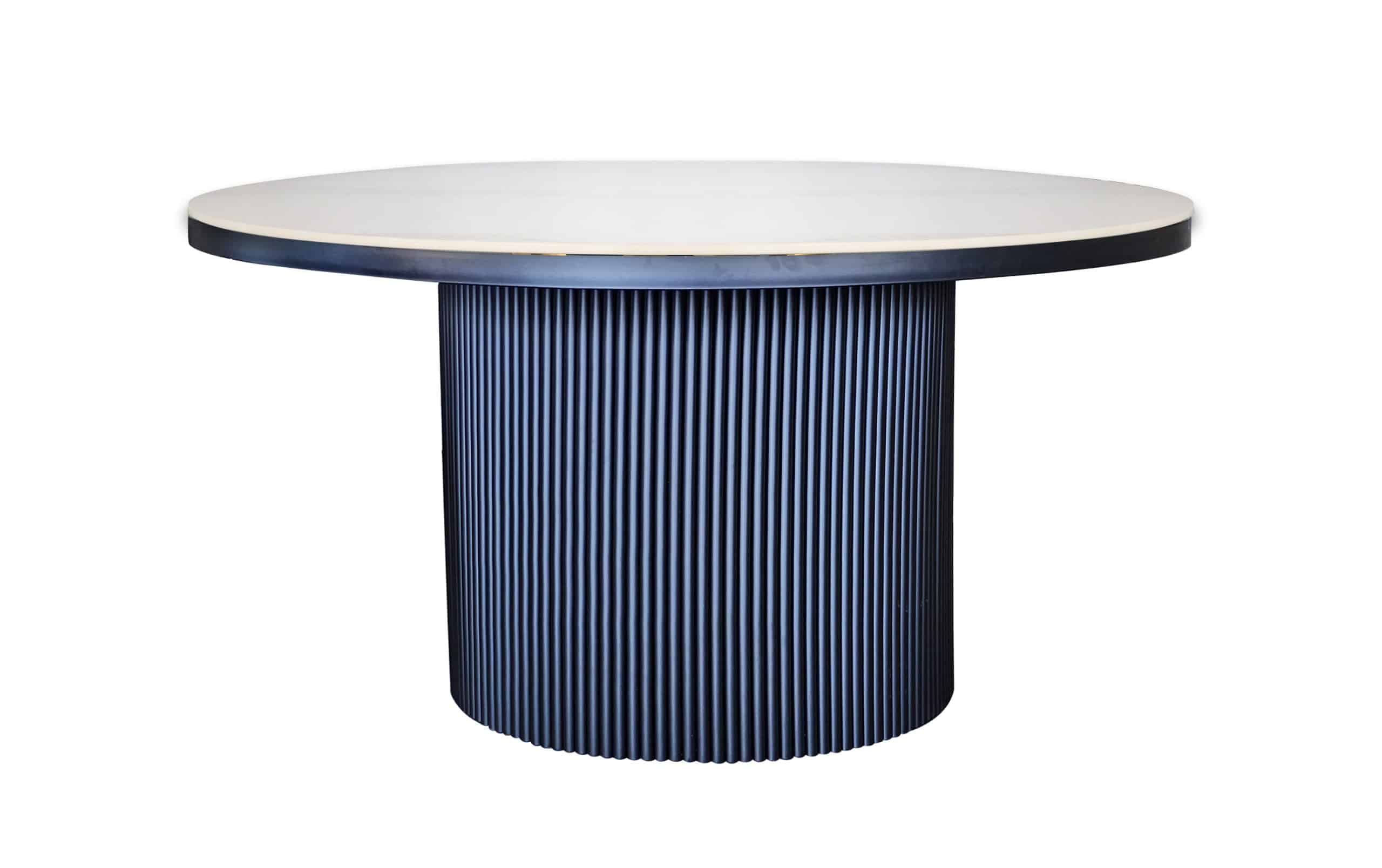 Ripple Round Dining Table -150cm | V292-DT-RIP-ROUND-BLACKBASE | OZZY DECOR