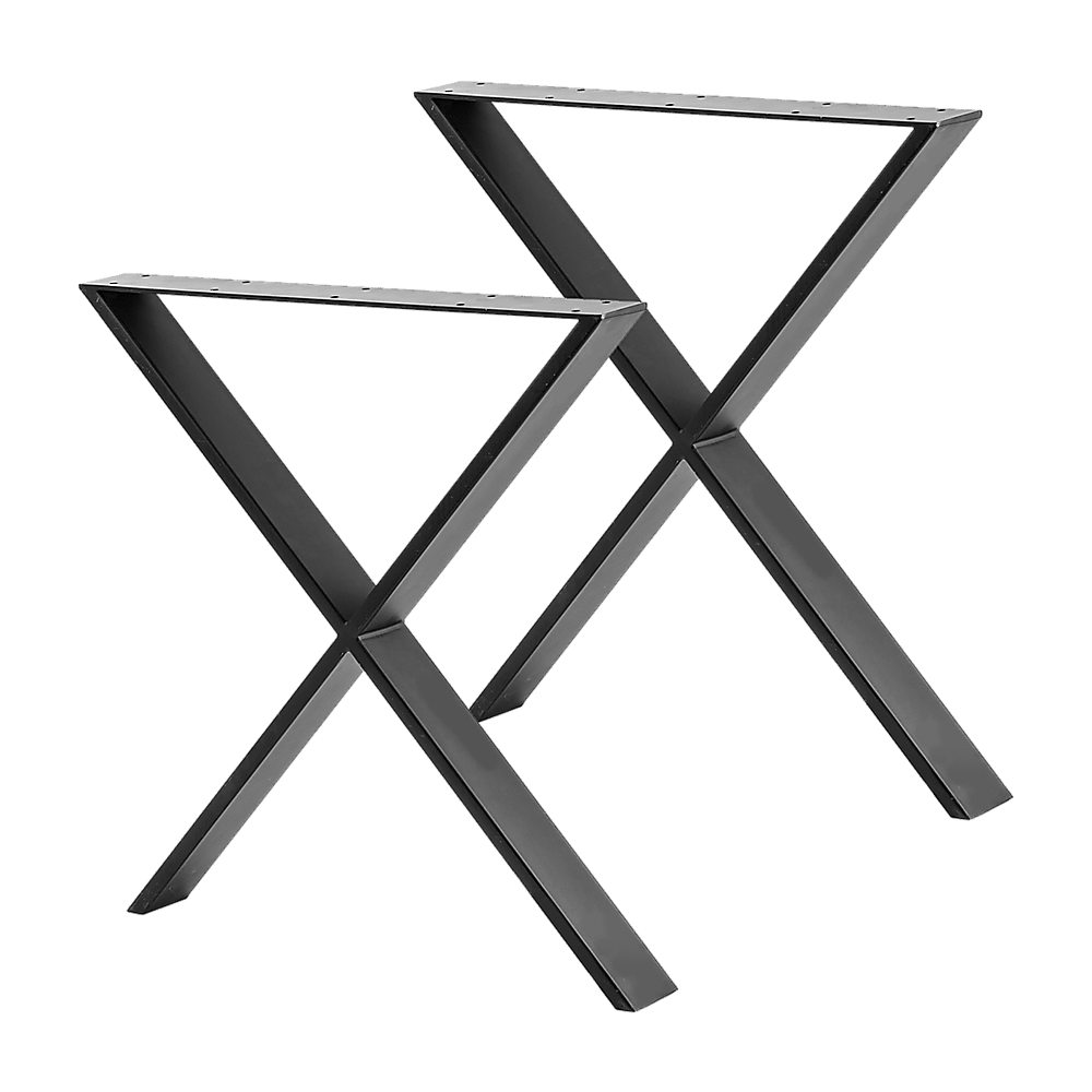 X Shaped Table Bench Desk Legs Retro Industrial Design Fully Welded ...